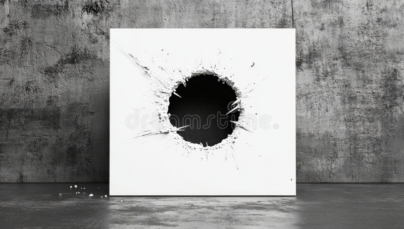 An Abstract Art Display Gallery Features a Close-up View of Digital ...