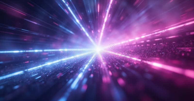 Abstract Art Dynamic Light Bursts in Sci-fi Digital Perspectives Stock ...