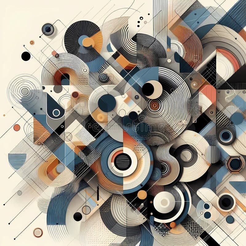 Abstract Art while Evoking Modernity and Design Trend. Stock ...