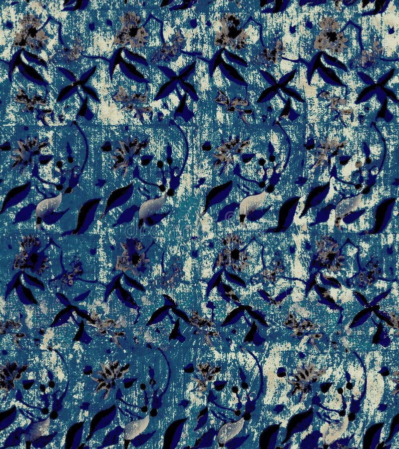 Abstract Colorful Block Print Pattern Stock Photo - Image of artwork ...