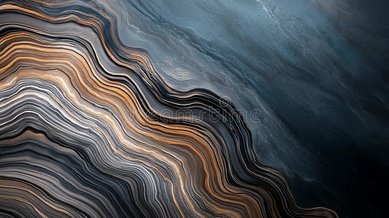 Abstract Art Featuring Flowing Lines and Earthy Tones Depicting Natural ...