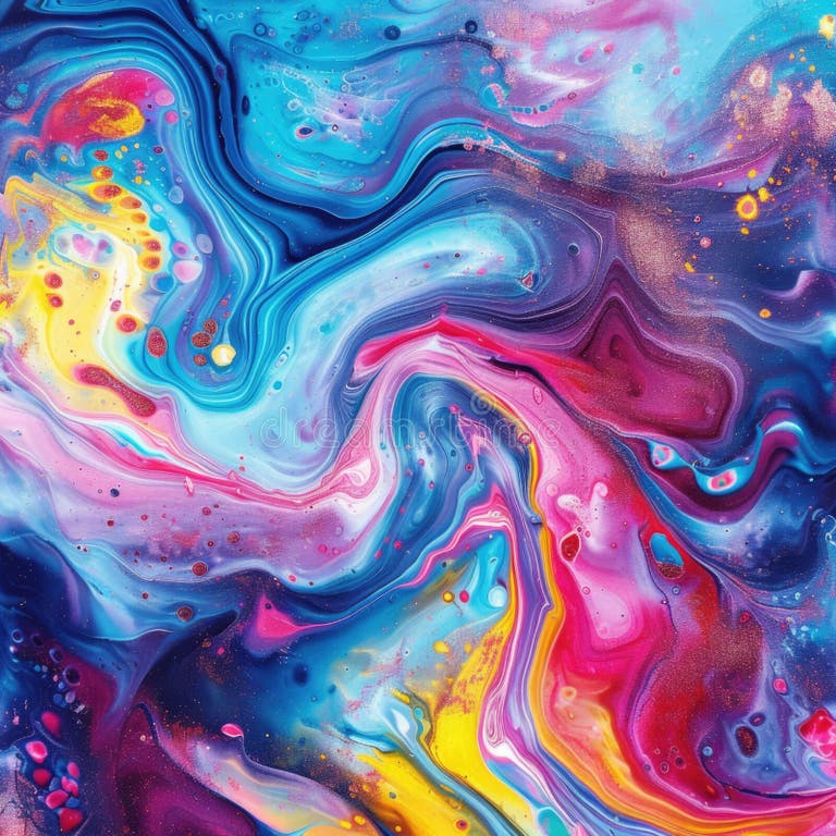 Abstract Art Featuring a Vibrant and Dynamic Swirl Pattern Stock Photo ...