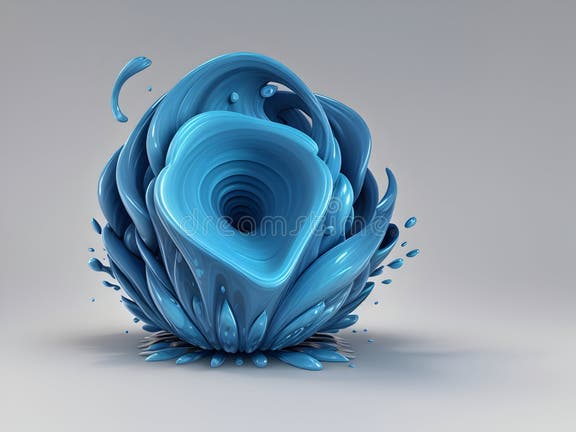 Abstract Art of Fluid Shape Stock Illustration - Illustration of shape ...