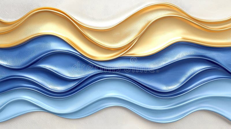 Abstract Art Gallery Display Flowing Waves of Colorful Textures and ...