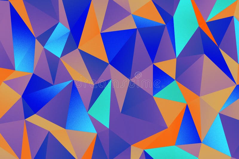 Abstract Art Geometric Background of Triangle Polygons Stock ...