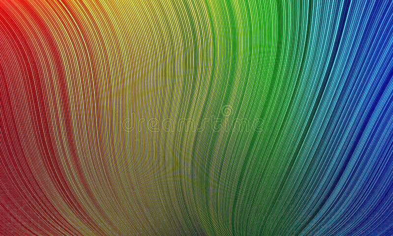 Abstract Art Geometric Background with Waves. Optical Illusion with ...