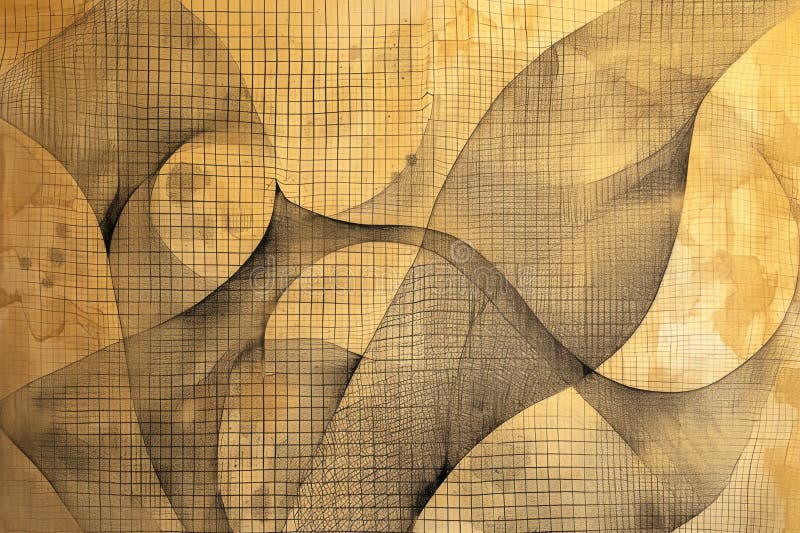 Abstract Art with Grid stock illustration. Illustration of pattern ...