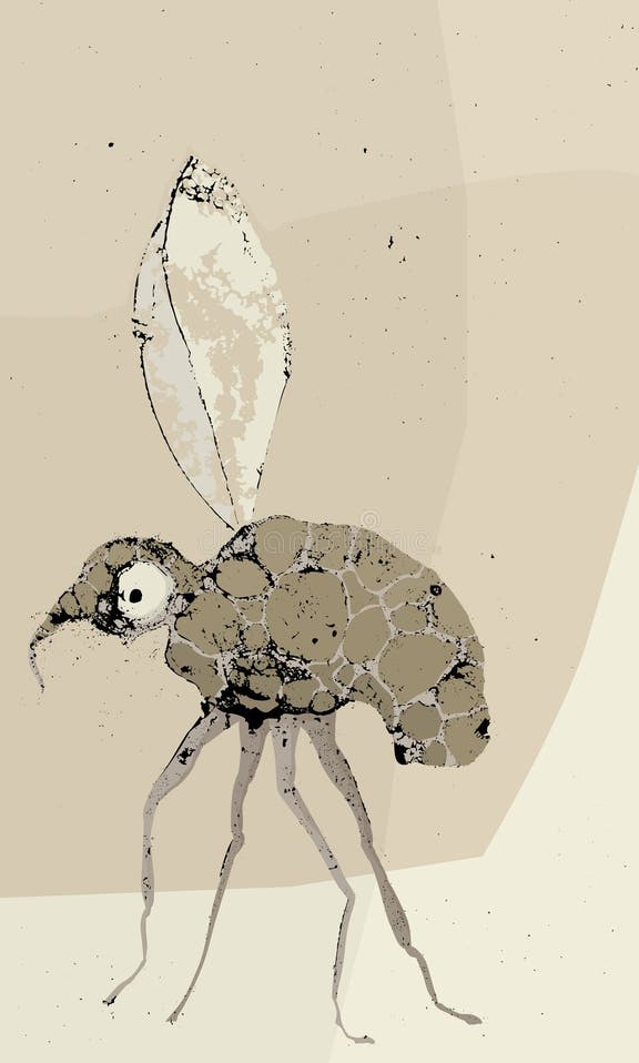 Abstract Art Grunge Mosquito Stock Vector - Illustration of texture ...