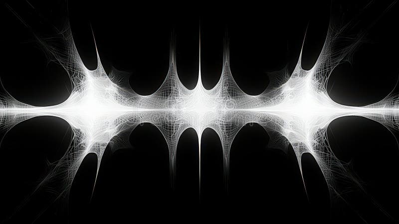 Abstract Art Illustration with Sharp Lines and Bright Central Light ...