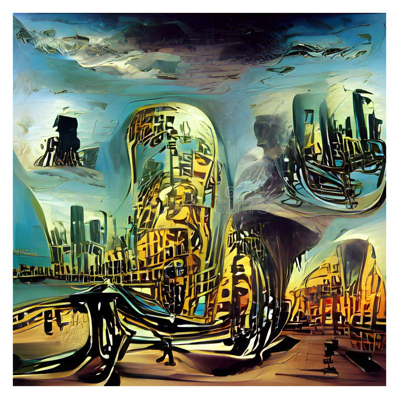 Abstract Art - Infinite Space Stock Illustration - Illustration of arts ...