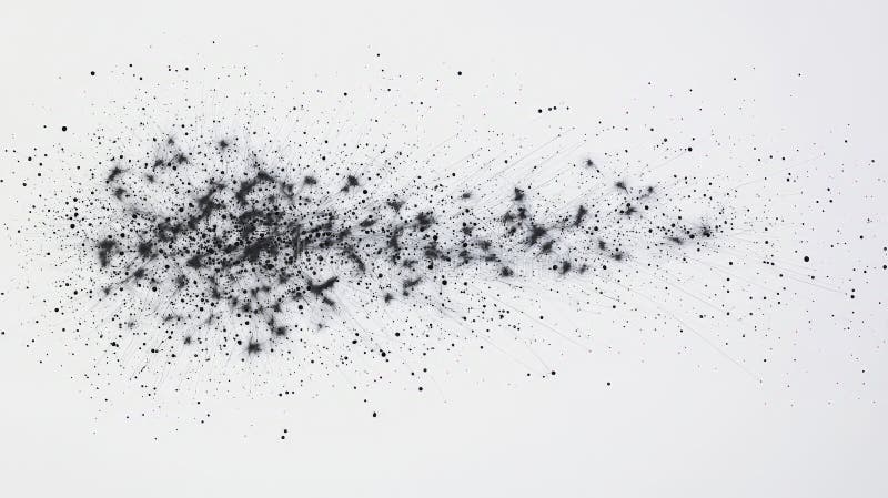 Abstract Art Installation of Dots Shifting in Patterns Modern Gallery ...