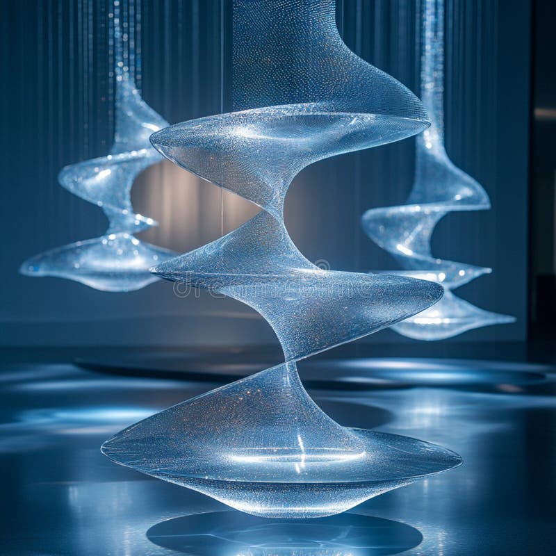 Abstract Art Installation Featuring Unique Spiral Design with ...
