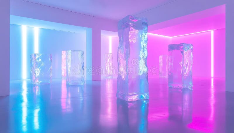 Illuminated Ice Like Structures Stock Photos - Free & Royalty-Free ...