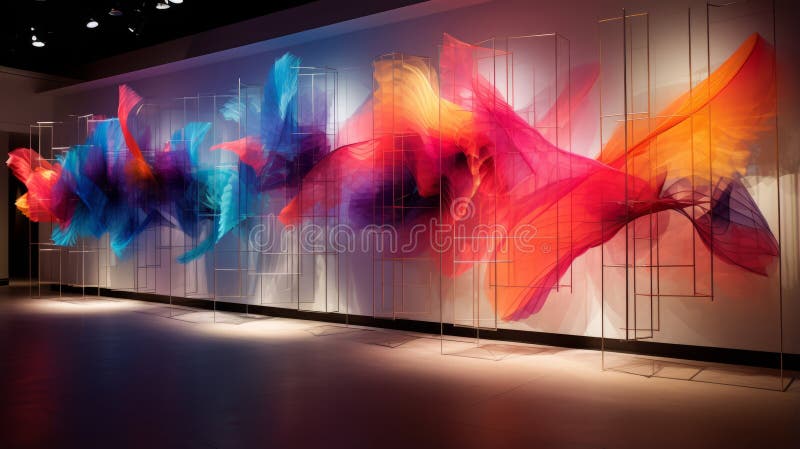 AI Generated Illustration of a Vibrant and Dynamic Visual Scene ...