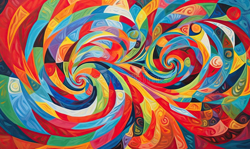 Abstract Art with Kaleidoscope of Colors Creating Using Generative AI ...