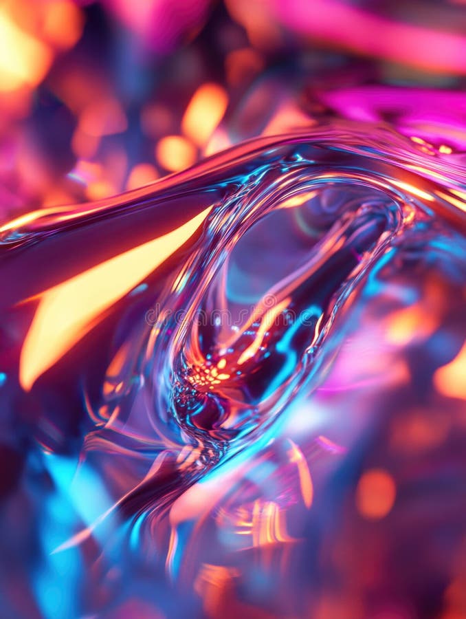 Abstract Art: Liquid Reflections Stock Photo - Image of artistic ...