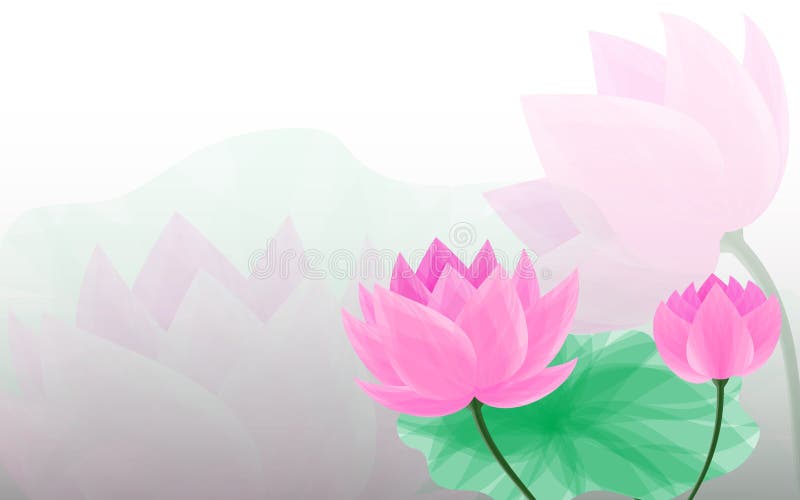 Abstract art lotus flower stock illustration. Illustration of aroma ...