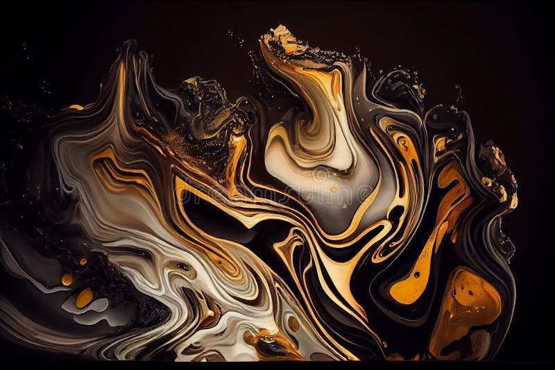 Abstract Art Marble Ink from Exquisite Original Painting for Abstract ...