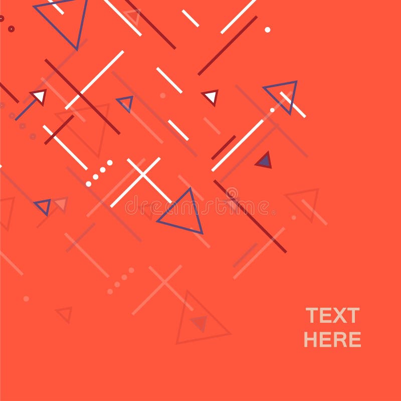 Abstract Art Modern Design. Simple Connect Geometry Shapes with Connect ...