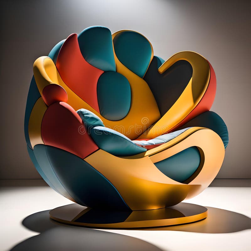 An Abstract Art Object in a Studio Environment. Generative Ai Stock ...