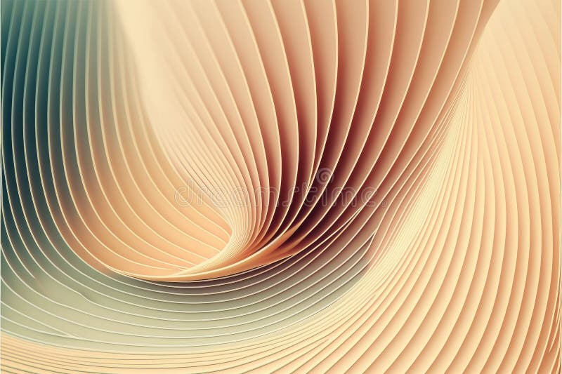 Abstract Art Of Overlapped Curve Line In Pastel Color Pattern Stock Illustration Illustration