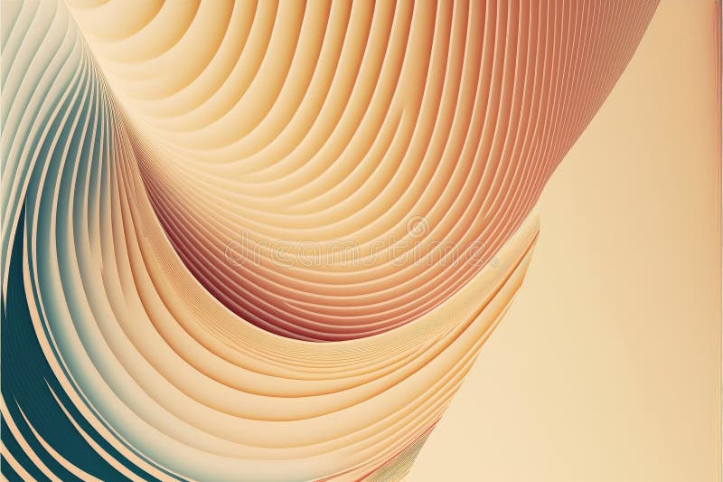 Abstract Art Of Overlapped Curve Line In Pastel Color Pattern Stock Image Image Of Paper