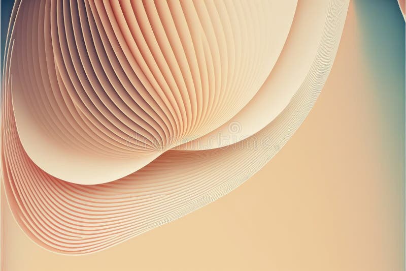 Abstract Art Of Overlapped Curve Line In Pastel Color Pattern Stock Illustration Illustration