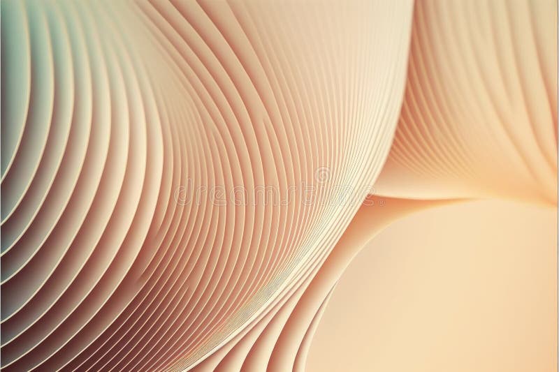 Abstract Art Of Overlapped Curve Line In Pastel Color Pattern Stock Illustration Illustration