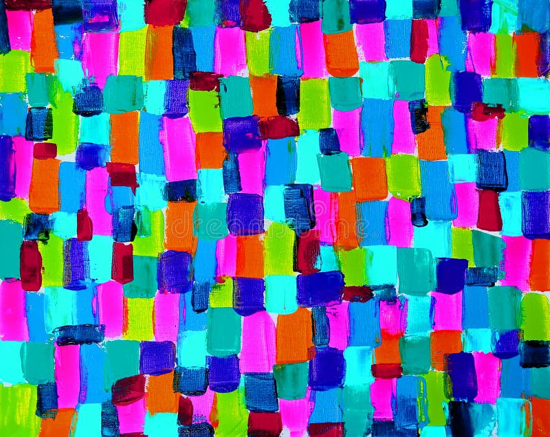 Abstract Art Painting Background With Bright Colors Stock Photo - Image ...