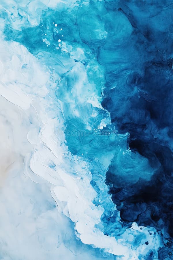 Painting Done with Cold Colors Stock Illustration - Illustration of ...