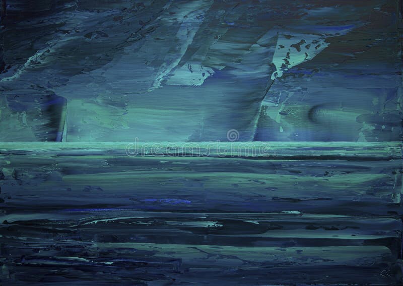 Abstract Art Painting Seascape, Ocean Editorial Photo - Image of ...