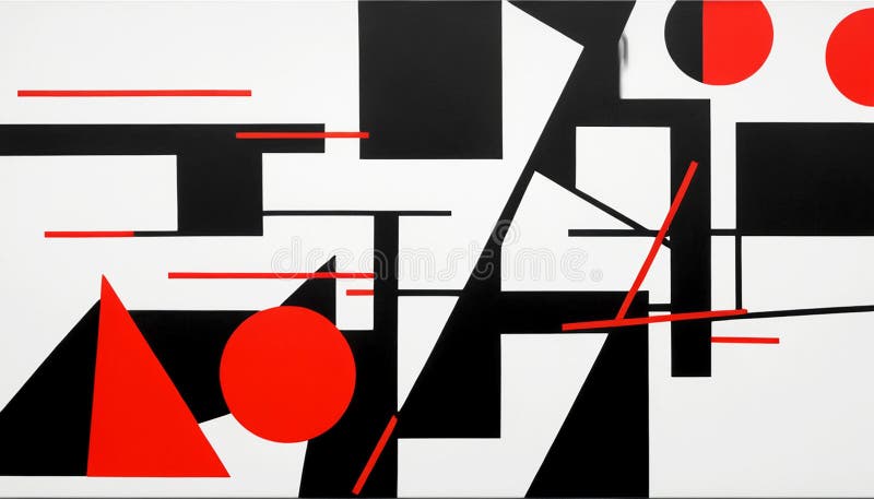 Abstract Art Painting in the Style of Postmodernism Stock Illustration ...