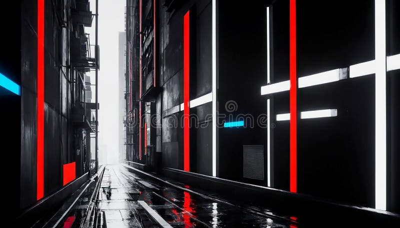 Abstract Art Painting in the Style of Postmodernism Stock Illustration ...