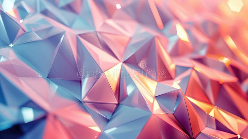 Artwork with Geometric Shapes and Colors Creating a Dynamic, Expressive ...