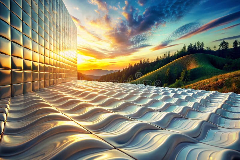 Abstract Art Photography a Double Exposure of Dynamic Wavy Ceramic ...