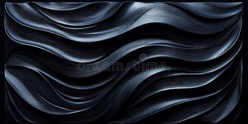Abstract Art Piece Featuring Flowing, Wave-like Patterns in Varying ...