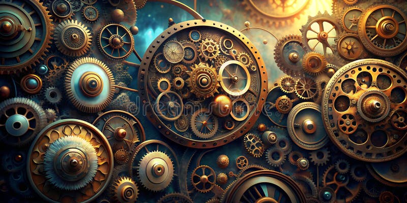 An Abstract Art Piece Inspired by the Concept of Time Featuring ...