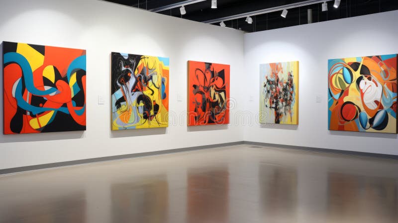 Abstract Art Pieces with Thought Provoking Themes Stock Illustration ...