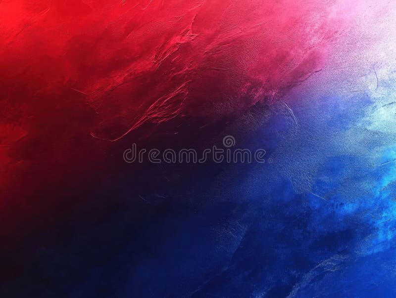 Abstract Art, Red and Blue Color Gradient with Textured Background ...