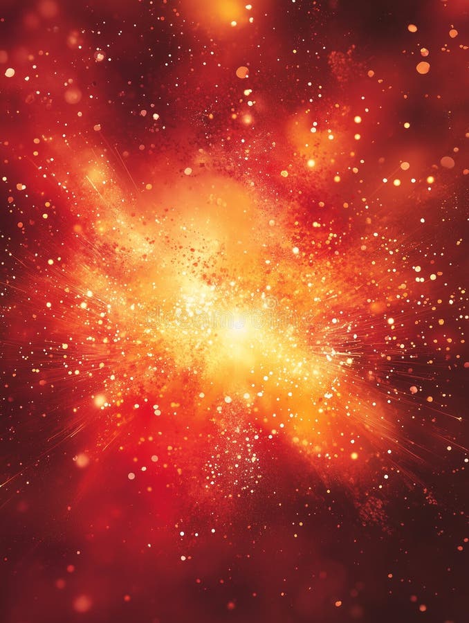 Abstract Art with Red and Orange Splash Stock Image - Image of visuals ...