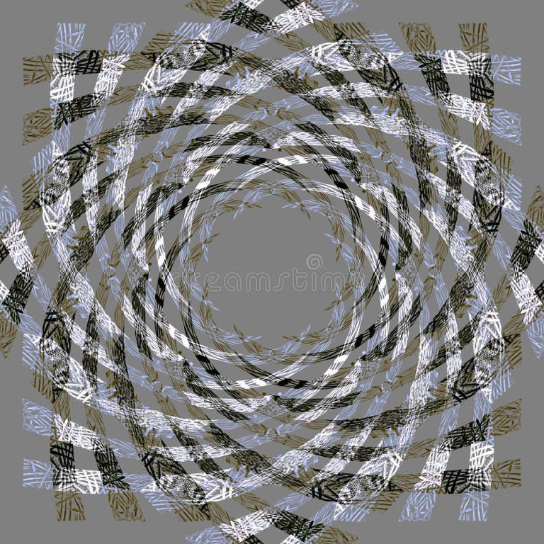 Abstract Art, Seamless Pattern, Background. Overlay of Multiple Spirals ...