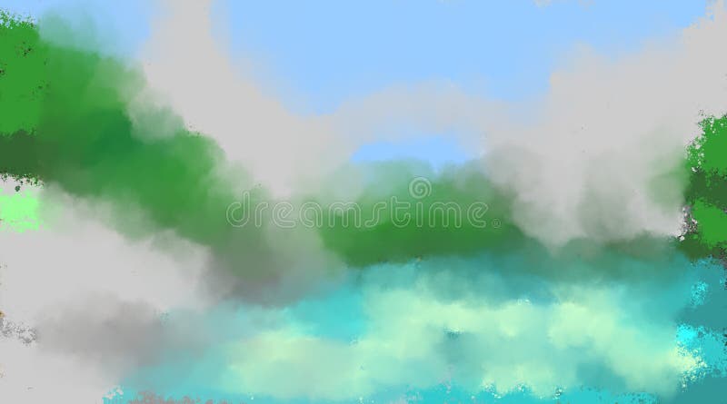 Abstract Art with Soft Colors Stock Illustration - Illustration of ...