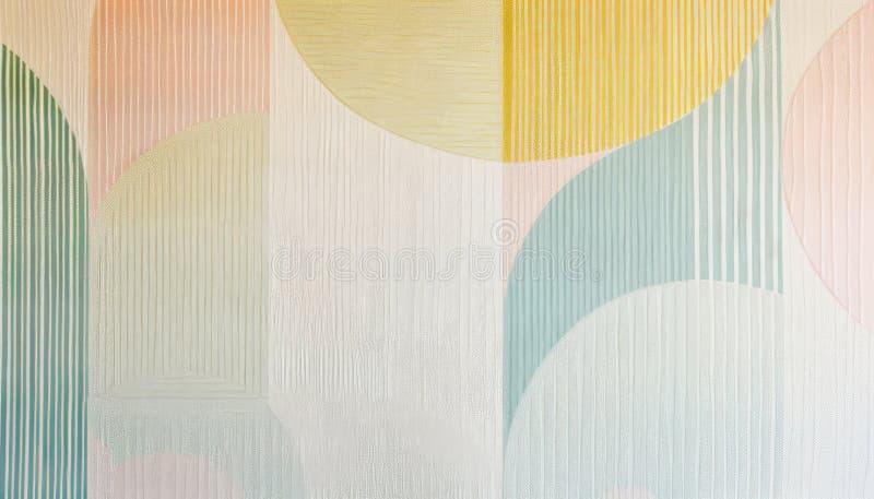 Abstract Art with Soft Pastel Colors and Vertical Striped Patterns ...