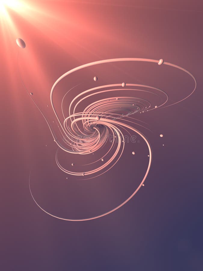 Abstract Art Streaks Effect Background. 3d Rendering Stock Illustration ...