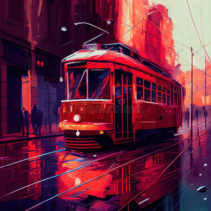 Abstract Art of Street Hyper-detailed Stock Photo - Image of transport ...