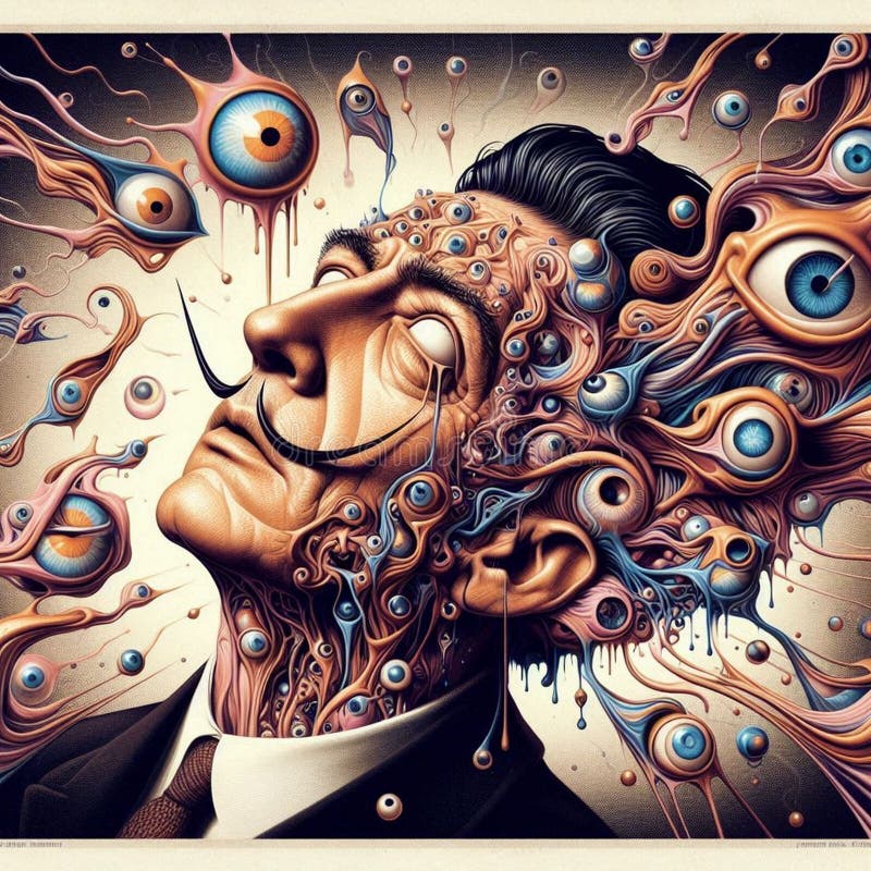 Abstract Art in the Style of Dali with Surreal Forms, Shapes, Dreams ...