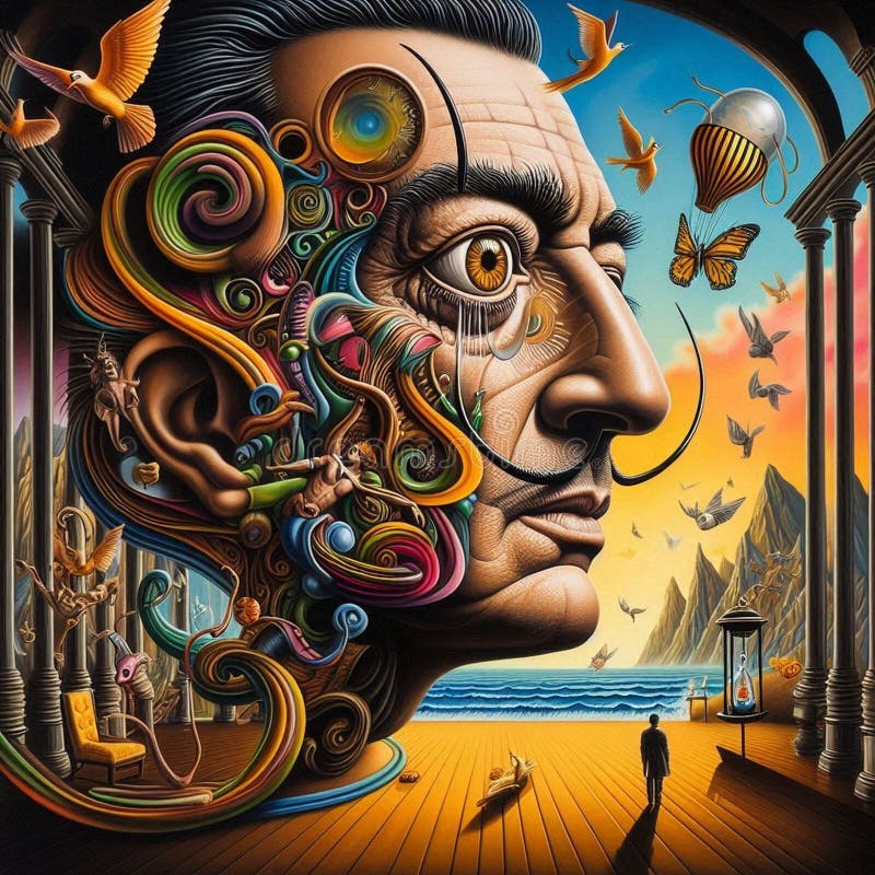 Abstract Art in the Style of Dali with Surreal Forms, Shapes, Dreams ...