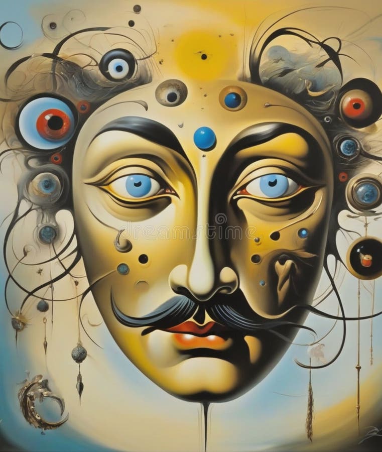 Abstract Art in the Style of Dali with Surreal Forms, Shapes, Dreams ...