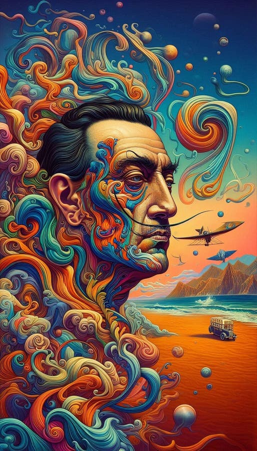 Abstract Art in the Style of Dali with Surreal Forms, Shapes, Dreams ...