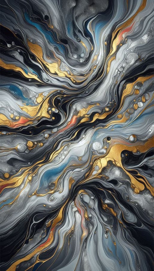 Abstract Art with Surreal Forms, Shapes, Dreams Fluid Matter Original ...